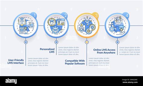 Learning Management System Features Circle Infographic Template Stock Vector Image And Art Alamy