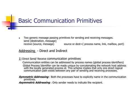 Ppt Chapter 4 1 Message Passing Communication Powerpoint Presentation