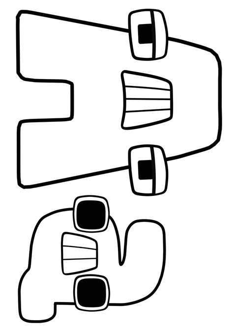 Alphabet Lore A And A Colouring Page Alphabet Cartoon Coloring Pages Coloring Pages