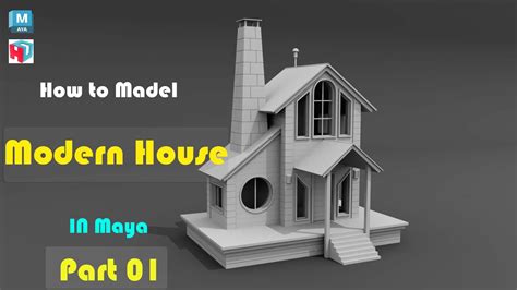 How To Model A Modern House In Maya Autodesk Maya Tutorial 3d House Model Part 1 Of 2
