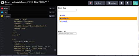 React — Build Your Own Auto Suggest Component With Keyboard Support By Rajesh Pillai