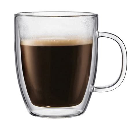 High Borosilicate Glass Double Wall Coffee Mug Buy Double Wall Glass Muginsulated Glass Mug