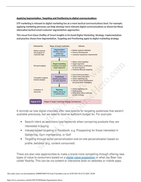 Market Segmentation Notes For General Marketing UTAR Studocu