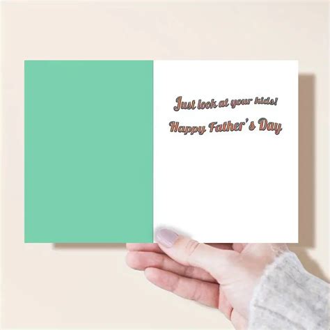 Картичка за поздрав за Деня на бащата с плик Забавна Temu Bulgaria