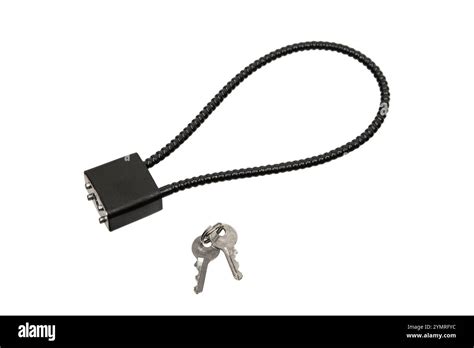 Locks And Keys Used To Safely Secure A Firearm From Being Used Weapon Cable Lock Gun Safety