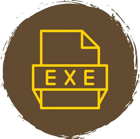 Exe File Format Icon 15692899 Vector Art At Vecteezy