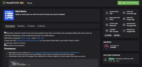 新平台我的世界 Modrinth模组平台 哔哩哔哩