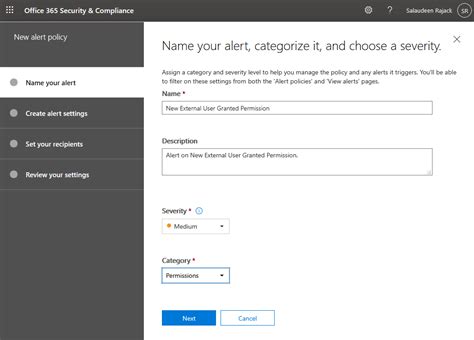 sharepoint online how to create alerts in office 365 security and compliance center sharepoint
