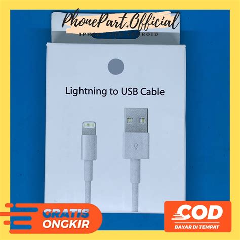 Jual Kabel Charger Usb Type A To Lightning 1 Meter Cable Data Cassan