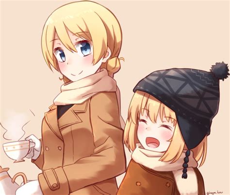 Darjeeling And Katyusha Girls Und Panzer Drawn By Kapatarou Danbooru
