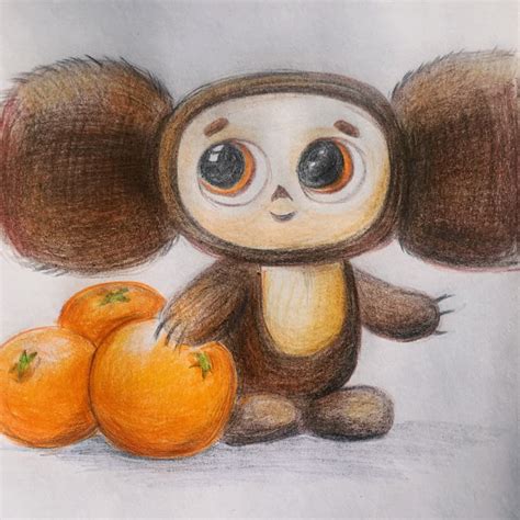 Чебурашка Cheburashka Рисунки Милые рисунки Уроки рисования