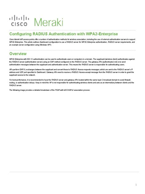 configuring radius authentication with wpa2 enterprise pdf radius public key certificate
