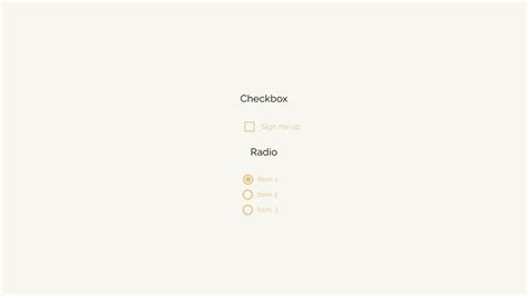 Pure Css Radio And Checkboxes
