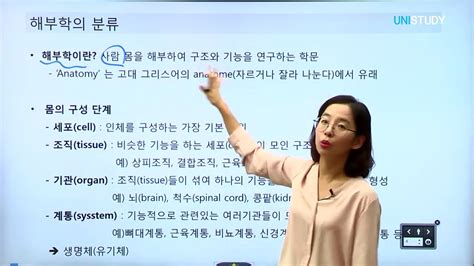 유니스터디 박유현 교수님의 인체해부학 핵심정리 1강 해부학 총론 Part 1 Youtube