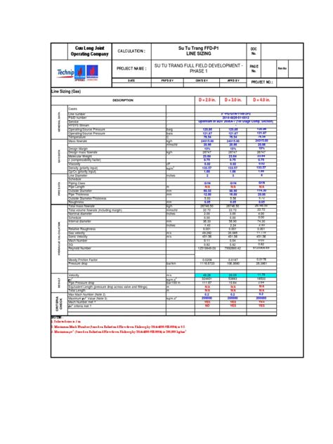 Line Sizing Gas Analysis Pdf Reynolds Number Pipe Fluid Conveyance
