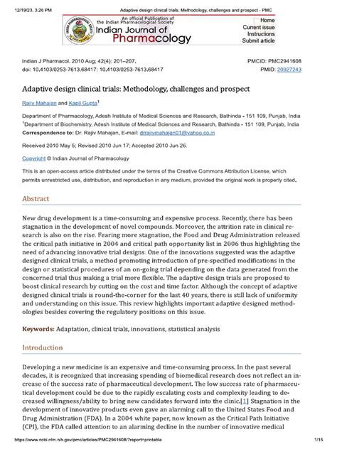 Adaptive Design In Ct Pdf