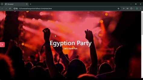 Mohamed Faragallah On Linkedin Partyevent Html Css Fontawesome Frontend Webdevelopment