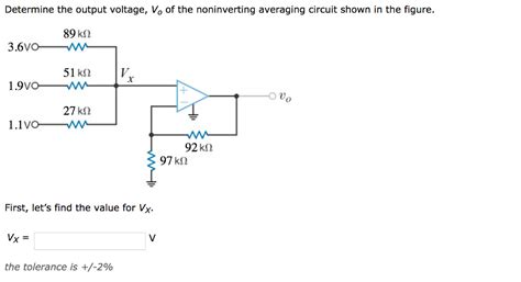 solved determine the output voltage v 0 of the noninverting