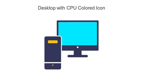 Desktop With CPU Colored Icon Presentation Graphics Presentation PowerPoint Example Slide