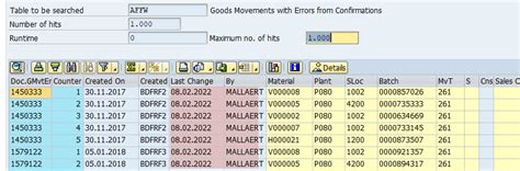 Solved AFFW Records COGI SAP Community
