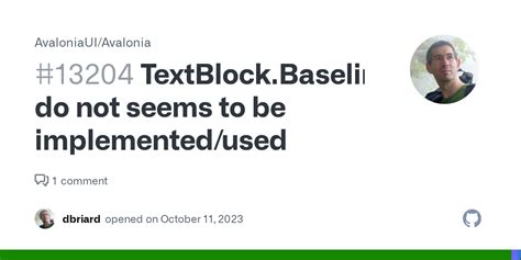 Textblockbaselineoffset Do Not Seems To Be Implementedused · Issue
