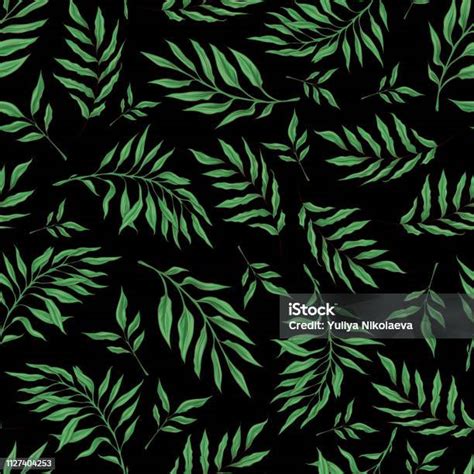 벡터 손으로 그린 디자인에 대 한 양식에 일치 시키는 난초 분기와 원활한 패턴 검은 배경에 0명에 대한 스톡 벡터 아트 및 기타 이미지 0명 꽃 나무 꽃 식물