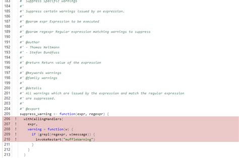 general issue increase test coverage for `warnings r` · issue 97