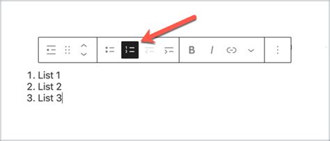 how to add bullet points and numbered lists in wordpress
