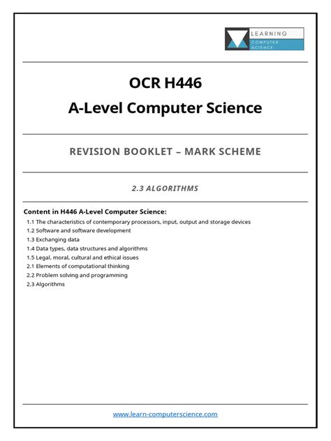 Ocr H446 2 3 Mark Scheme Pdf Queue Abstract Data Type Pointer