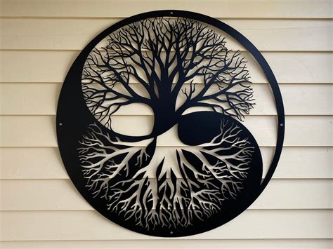 Tree Of Life Ying Yang DXF SVG EPS Png Etsy