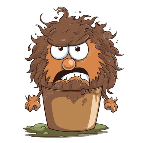 棕色剪貼畫憤怒的卡通人物站在鍋裡 向量 棕色的 剪貼畫 卡通片向量圖案素材免費下載，png，eps和ai素材下載 Pngtree