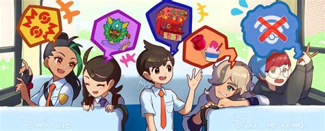 Juliana Nemona Florian Arven And Penny Pokemon And 1 More Drawn