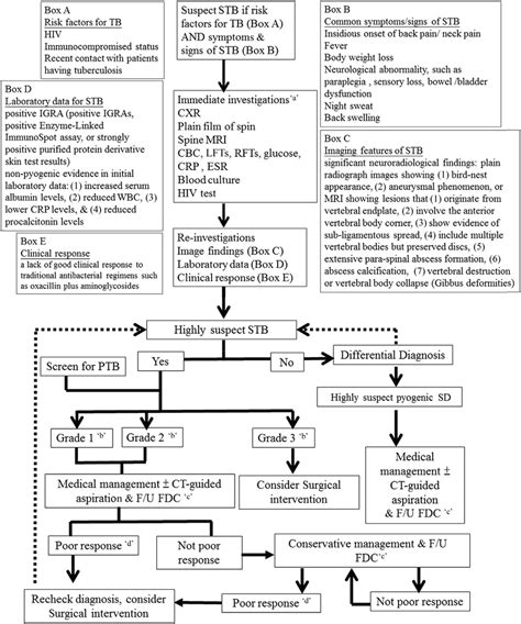 Algorithm For Diagnosis And Treatment Of Spinal Tuberculosis A