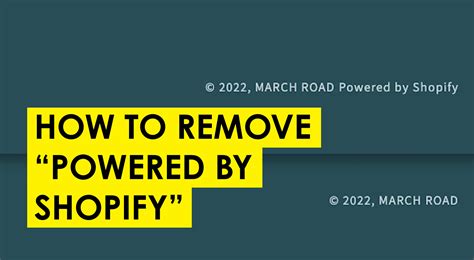 Remove Powered By Shopify From Your Online Store Penang Malaysia Shopify ECommerce Expert