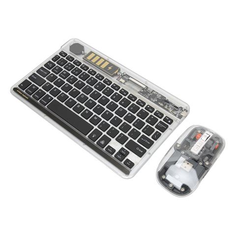 Amazon In Buy Keyboard Mouse Combo Practical Transparent Wireless Keyboard Mouse Combo For PC