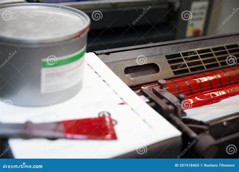 Printing Process Offset Ink Color Industry Media Concept Stock Image Image Of Colorful