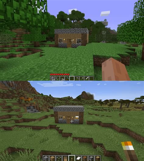 Is It Just Me Or Does This Simple Hut Look A Lot Better In Minecraft Beta For Some Reason R