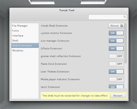 GNOME Tweak Tool 3 0 5 Lets You Install GNOME Shell Extensions Web Upd8 Ubuntu Linux Blog