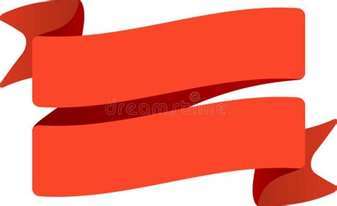 two slightly waving red ribbons are overlapping each other creating an