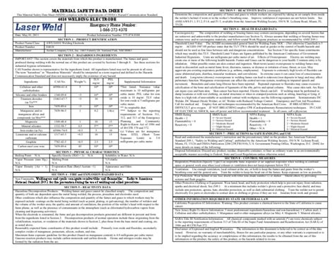 Emergency Phone Number 1 866 272 4378 Material Safety Data Sheet 6010