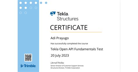 Adi P On Linkedin Tekla Open Api Fundamentals Certification • Adi
