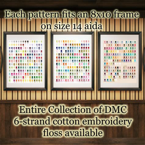 DMC Color Chart DMC Floss Color Chart Dmc Thread Chart Etsy Australia