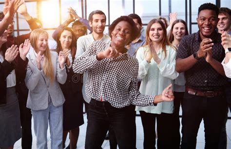 Business People Clapping Their Hands After A Seminar Stock Image Image Of Corporate Woman