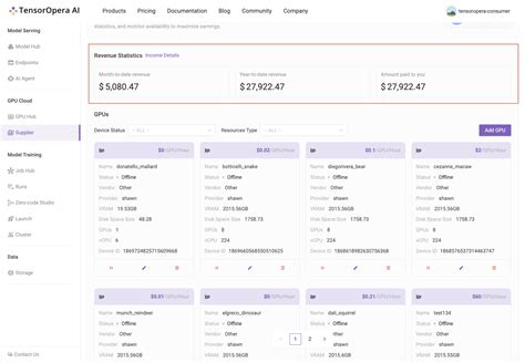 Supply Gpus And Earn Tensoropera® Documentation