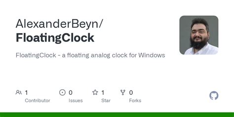 Github Alexanderbeynfloatingclock Floatingclock A Floating Analog Clock For Windows