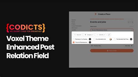 Codicts Voxel Theme Enhanced Post Relation Field Codicts