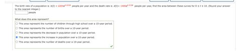 Solved To The Nearest Integer People What Does This Area