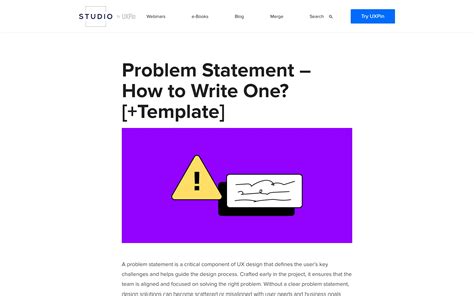Problem Statement How To Write One Template Fountn Problem Statement How To Write One Template Fountn