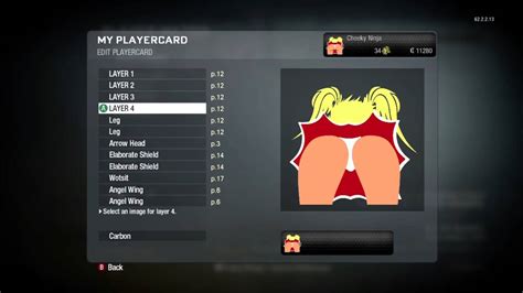 Sexy Player Card Girl Emblem Tutorials Call Of Duty Black Ops Slow Version YouTube