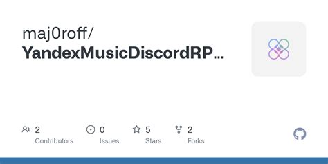 GitHub Maj Roff YandexMusicDiscordRPC New